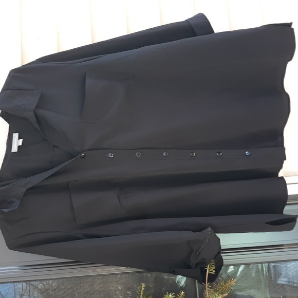 Essentials | Tops | Essentials Shirt Black Button Down Plus Size 4x ...